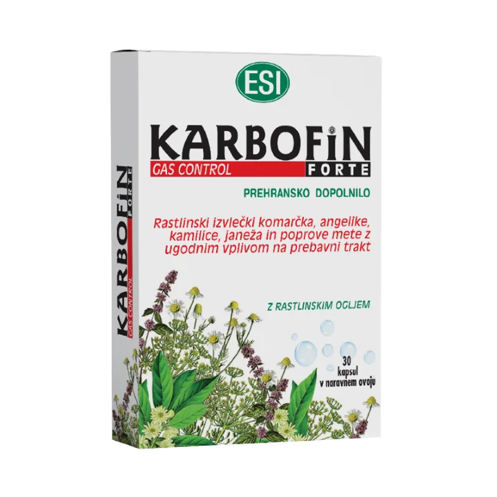 Karbofin Forte kapsule, 30 kps - Lekarna Ribnica