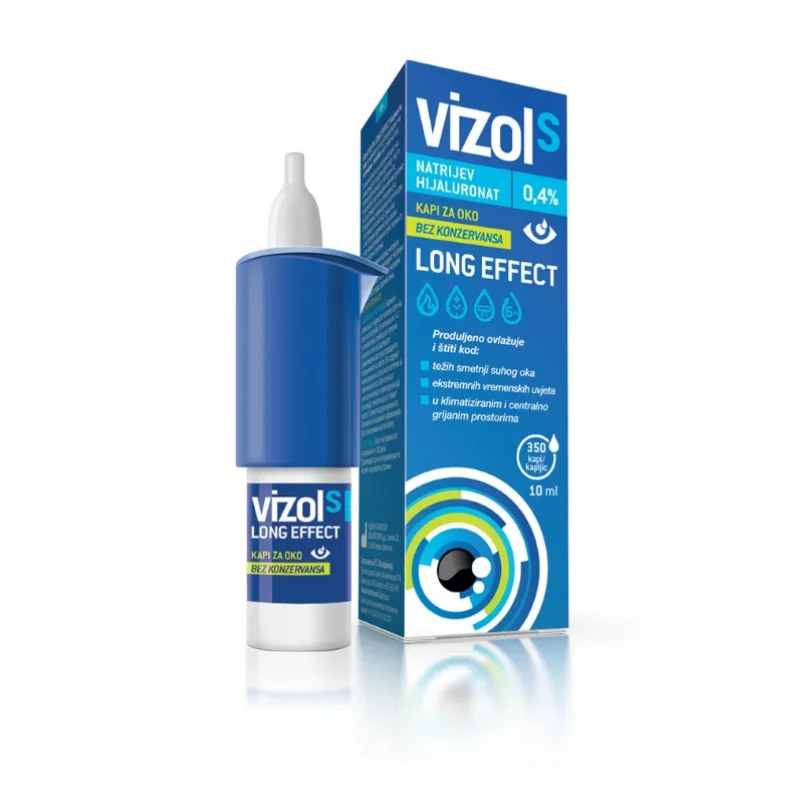 Vizol S 0,4% LONG EFFECT kapljice za oči, 10 ml - Lekarna Ribnica